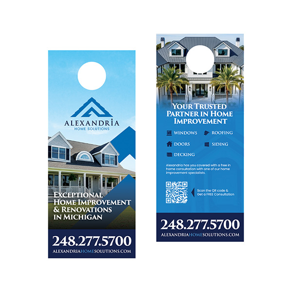 Door Hanger Design (Front + Back) | Bliss Drive